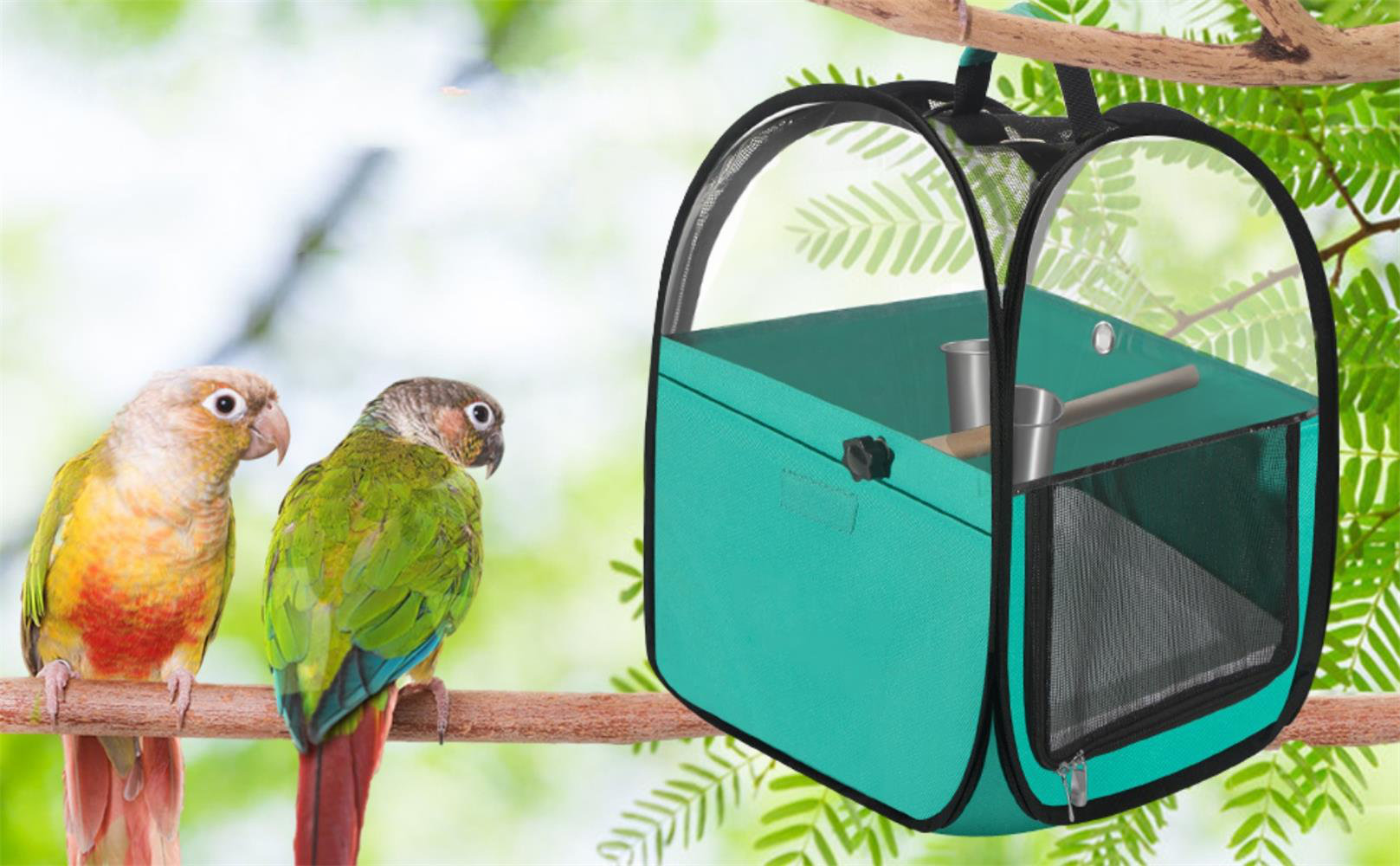 Tucker Murphy Pet™ Bird Travel Carrier Foldable Bird Cage | Wayfair