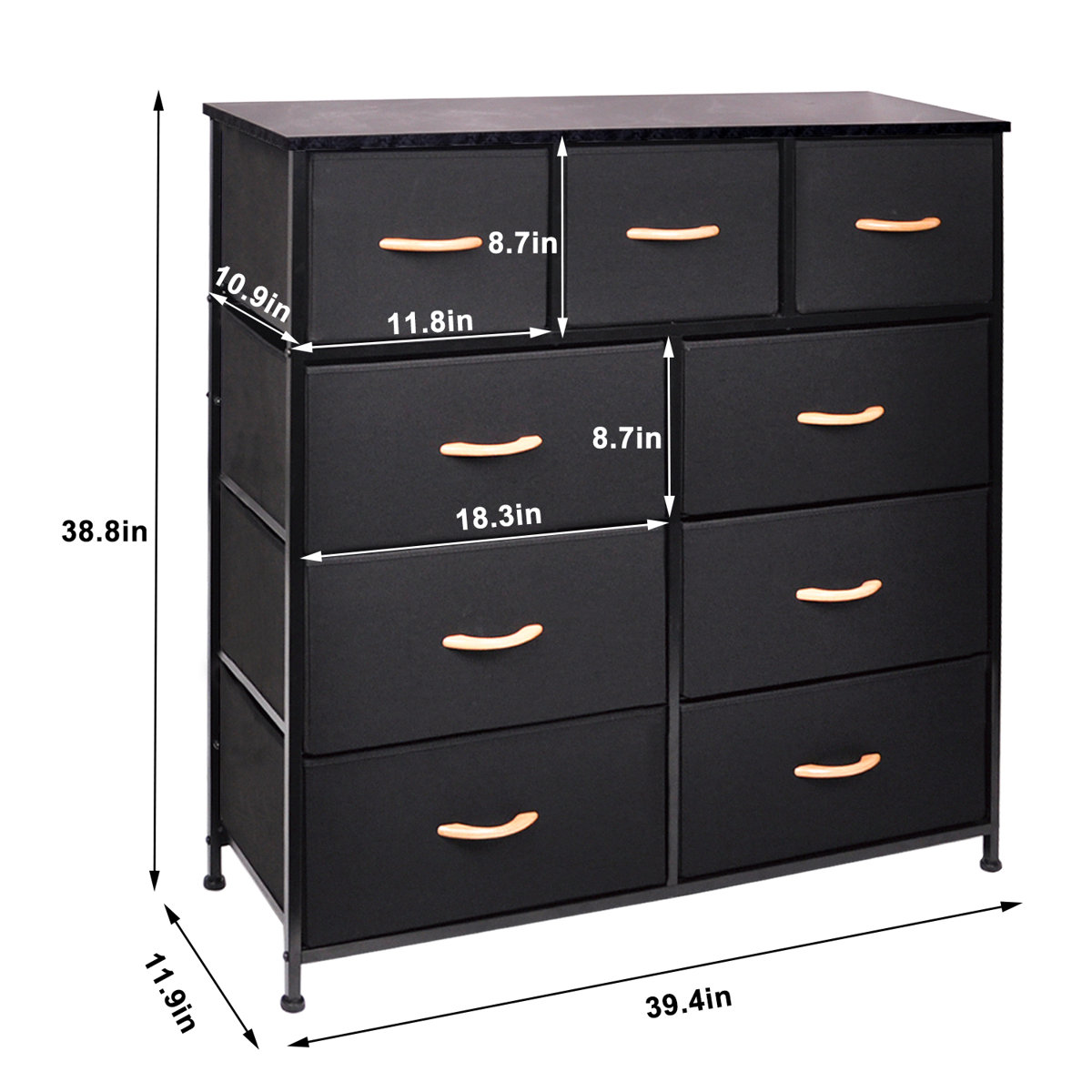 Rebrilliant Matherly 9 Drawer Storage Chest & Reviews | Wayfair