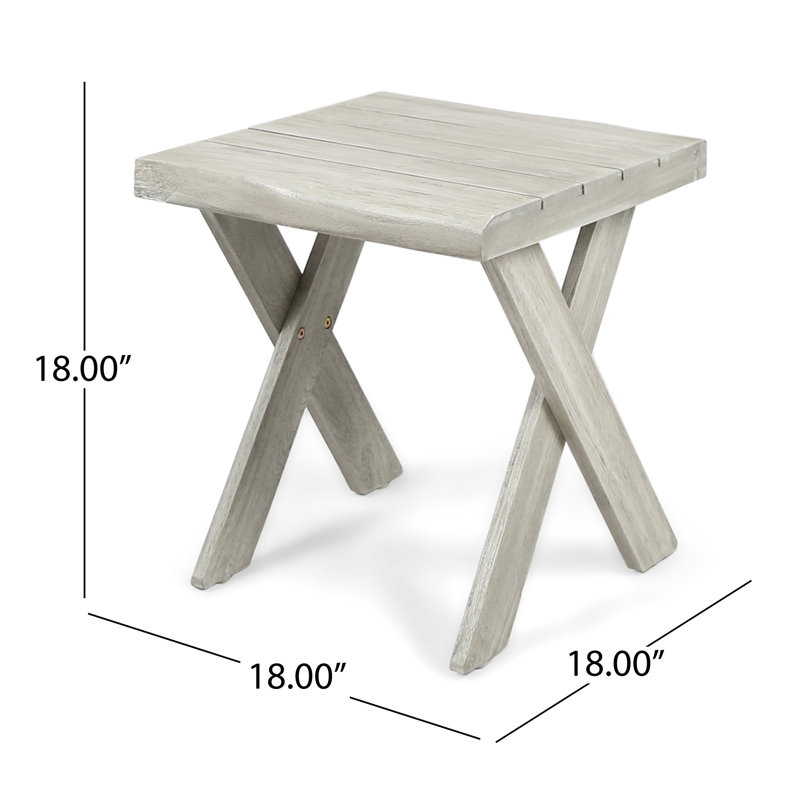 Bay Isle Home HeatherfieldSolid WoodSide Table & Reviews | Wayfair