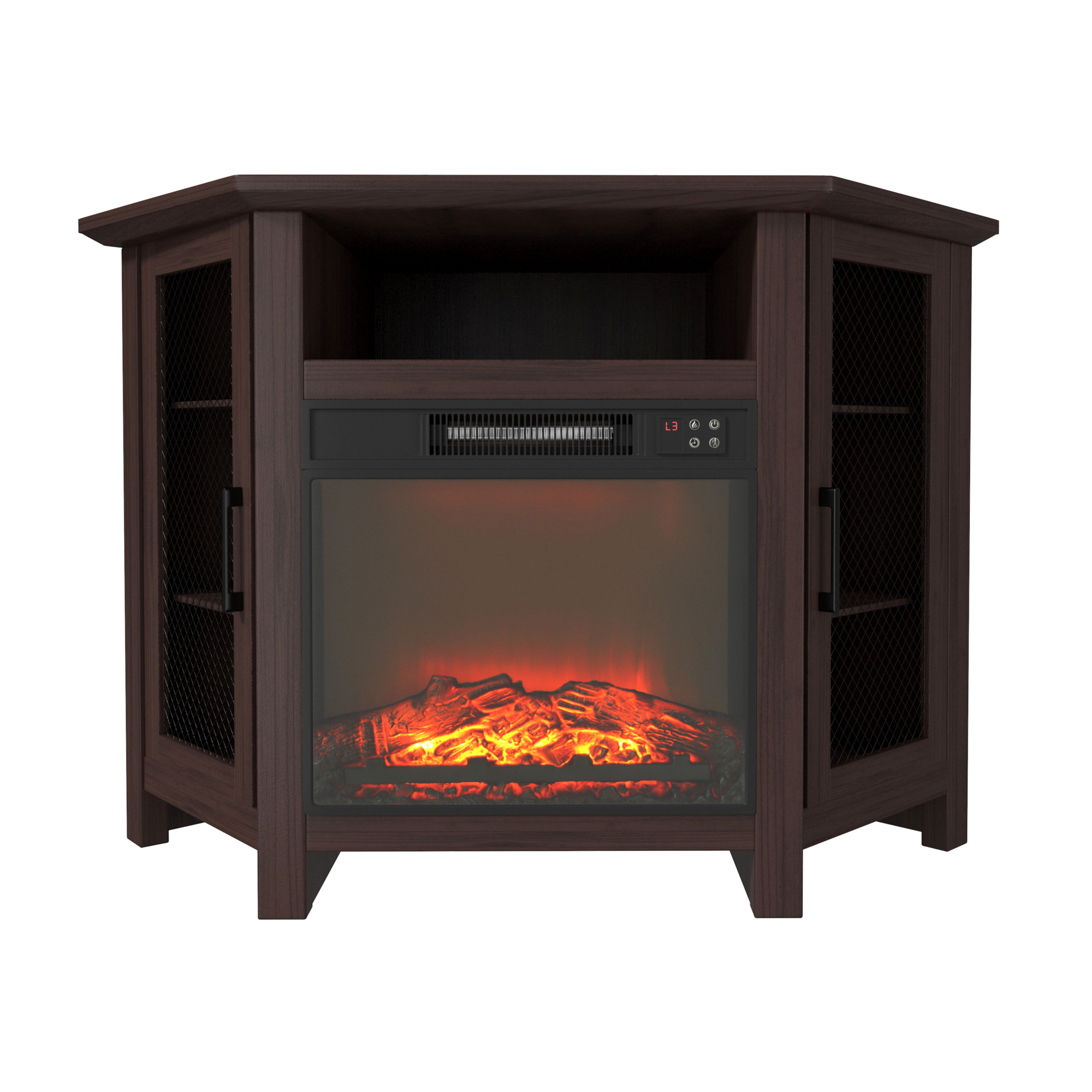 Lark Manor™ 45" TV Stand For Tvs Up To 50'' With 18" Electric Fireplace ...