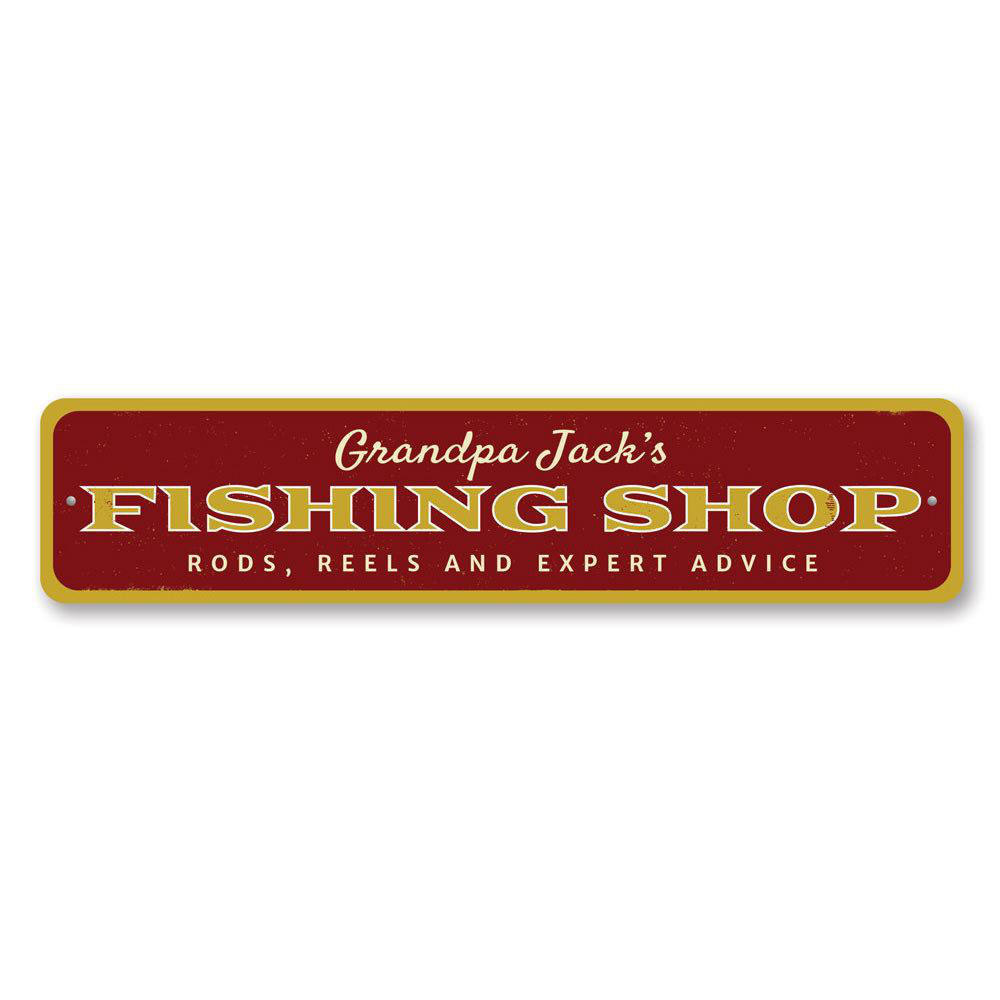 Lizton Sign Shop, Inc Fishing Shop Custom Aluminum Sign | Wayfair