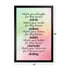 Trinx Watch Your Thoughts Watercolor Motivational Inspirational ...
