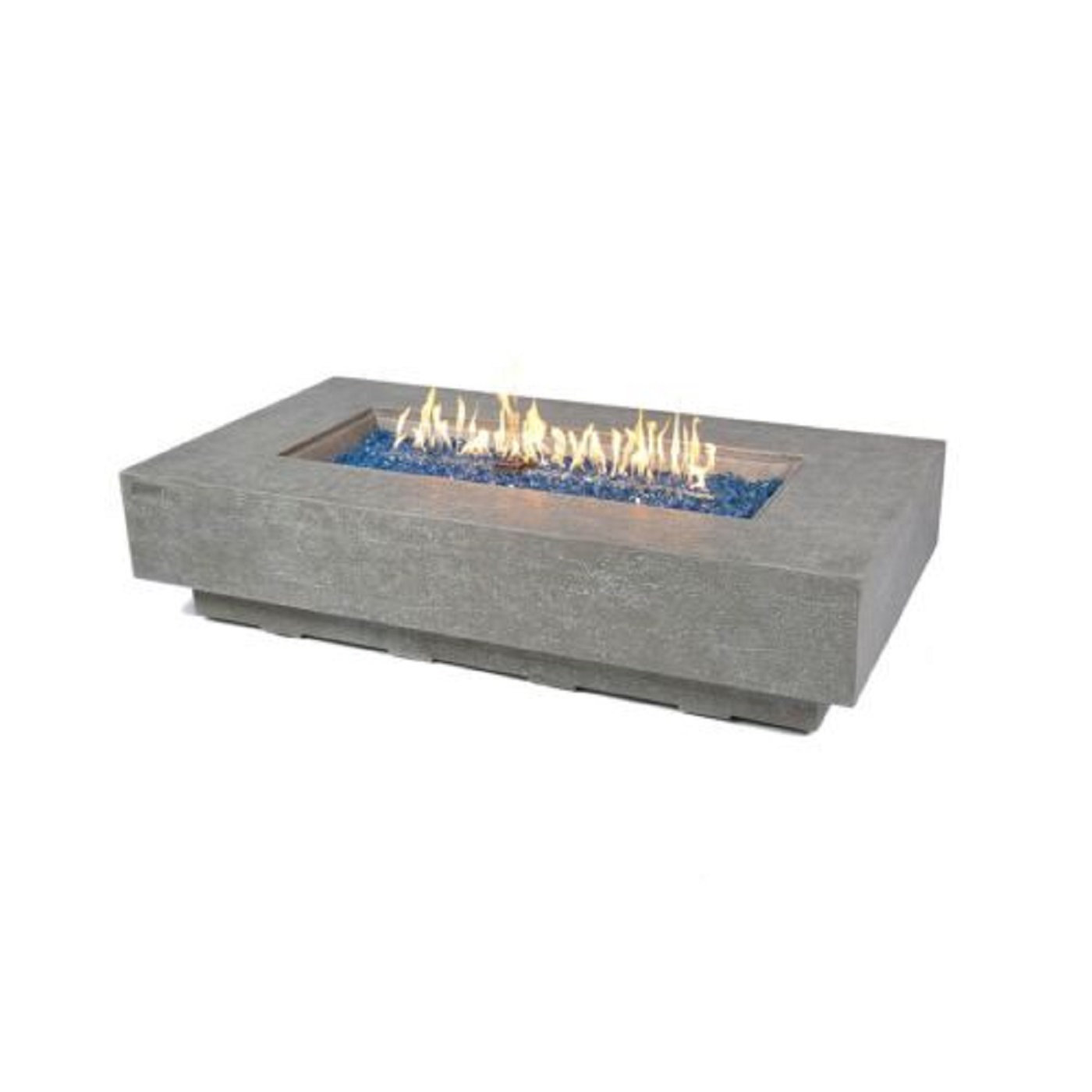 Elementi Positano&Riviera 60" Rectangular Concrete Fire Pit Table - by ...