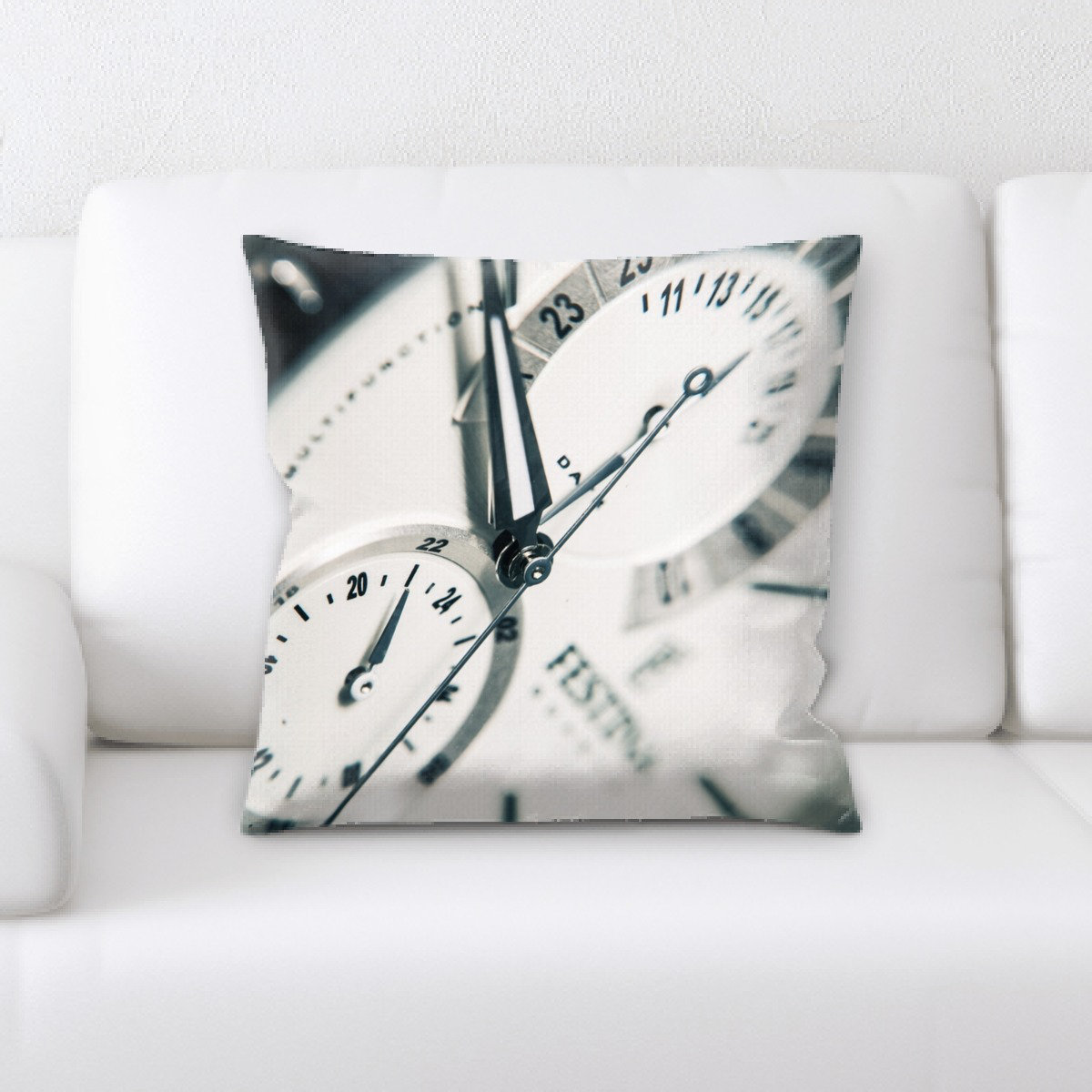 Rug Tycoon Clock Throw Pillow | Wayfair