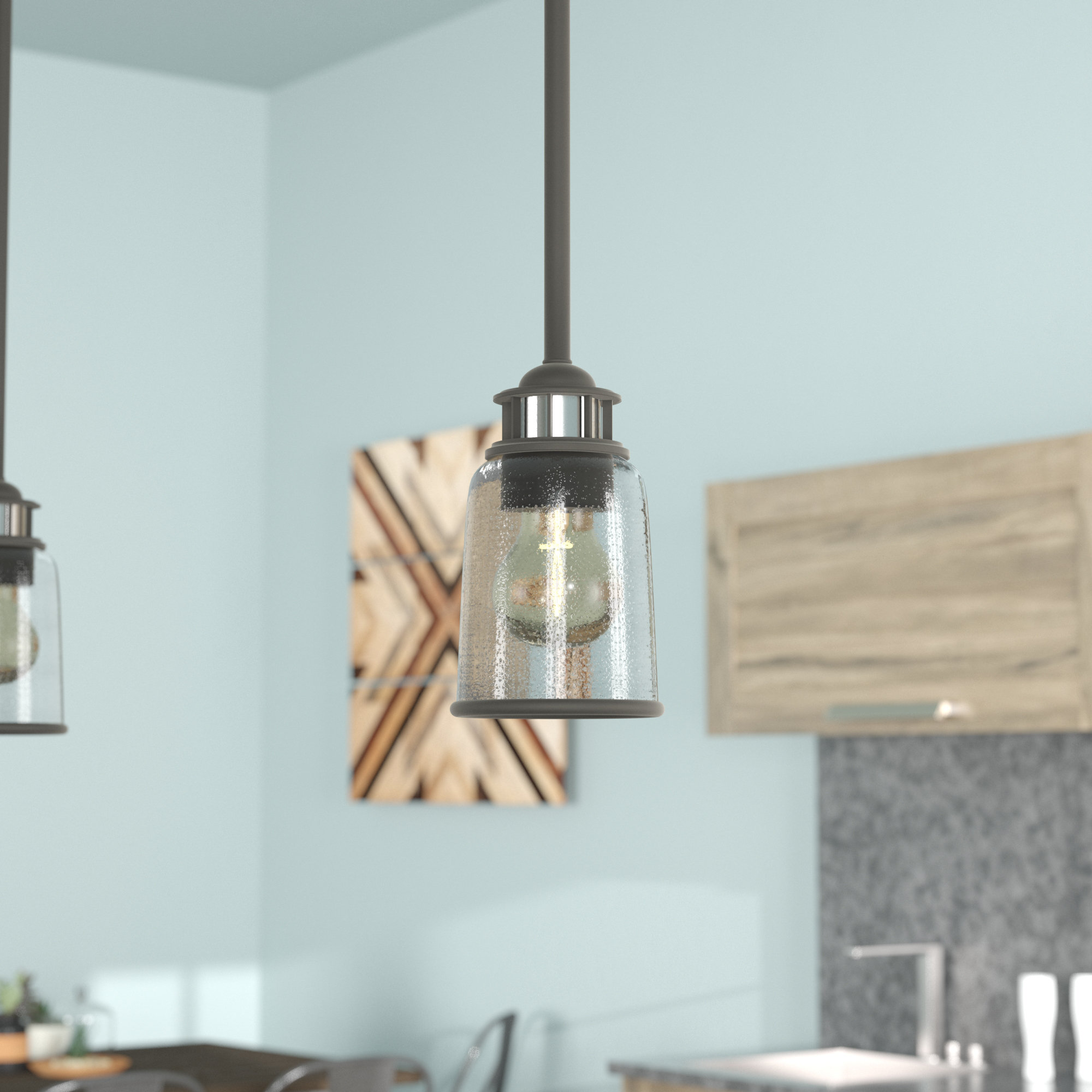 Beachcrest Home™ Derrick 1 - Light Single Cylinder Pendant & Reviews ...