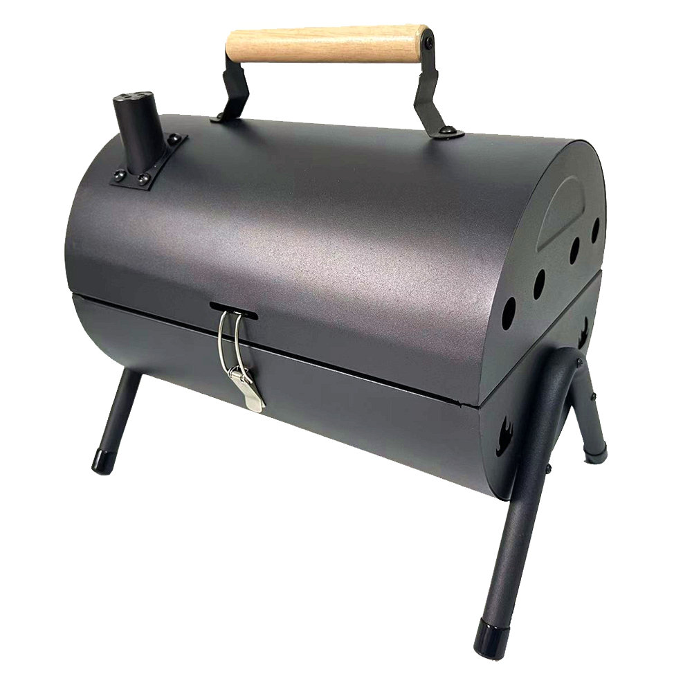 SHANRUGUOJI Portable Charcoal Grill With , Small Tabletop Barbecue ...