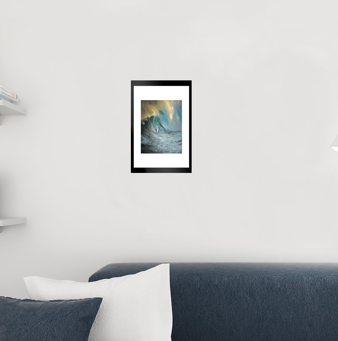 Rosecliff Heights Surfing Poster Surfer On A Big Wave In The Ocean Jaws ...