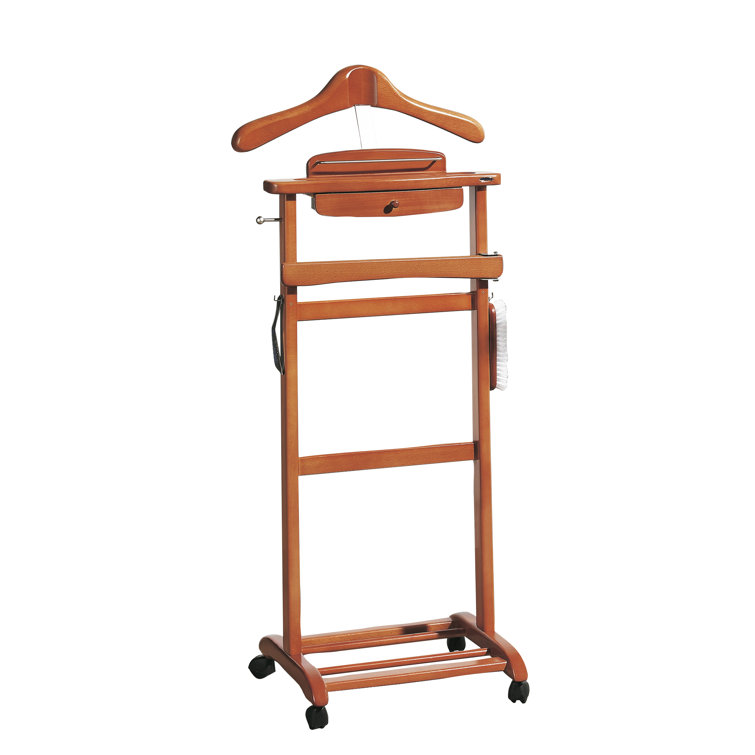 Rebrilliant Fremantle Solid Wood Freestanding Valet Stand | Wayfair.co.uk