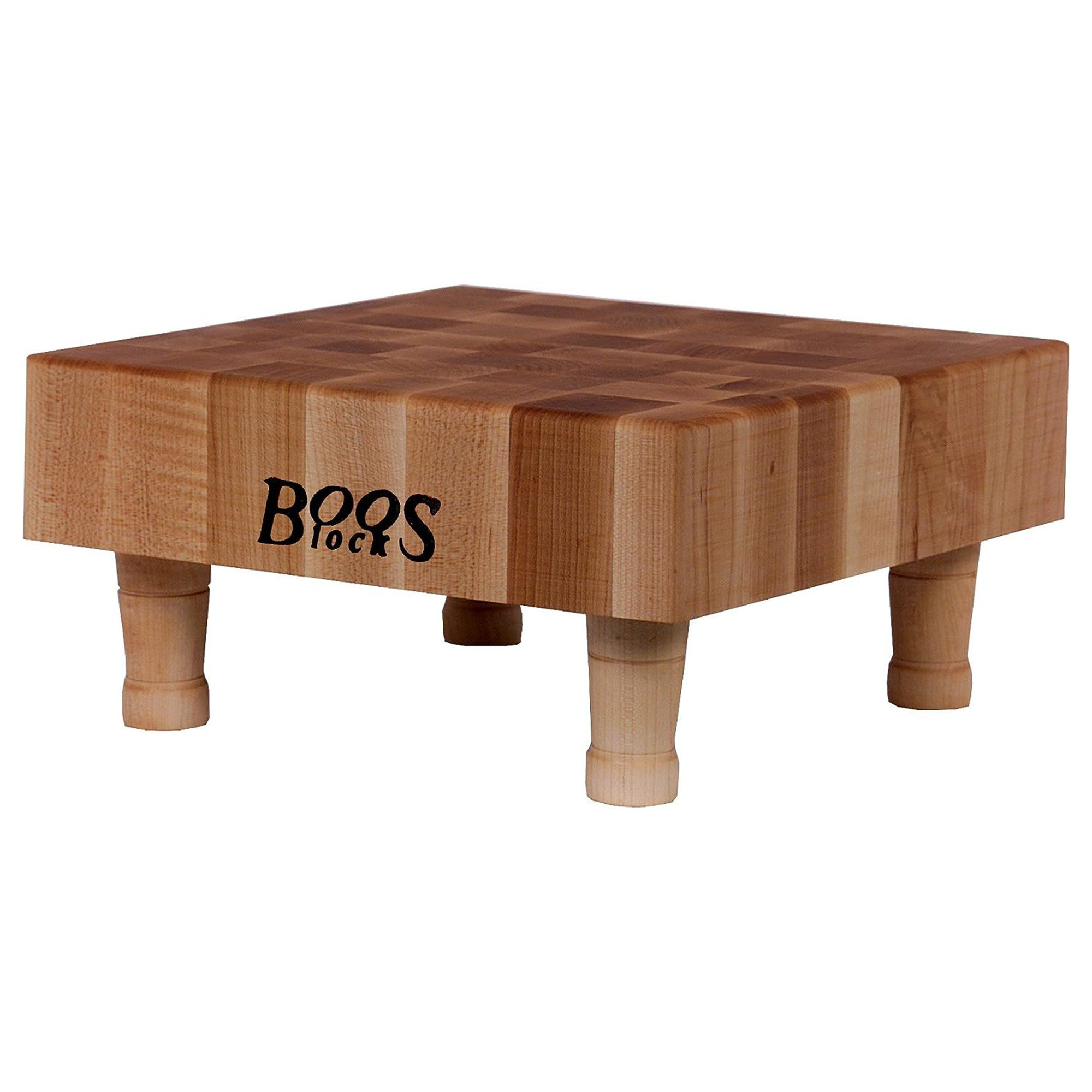 John Boos BoosBlock® 3" Thick Butcher Block Cutting Board with Legs ...