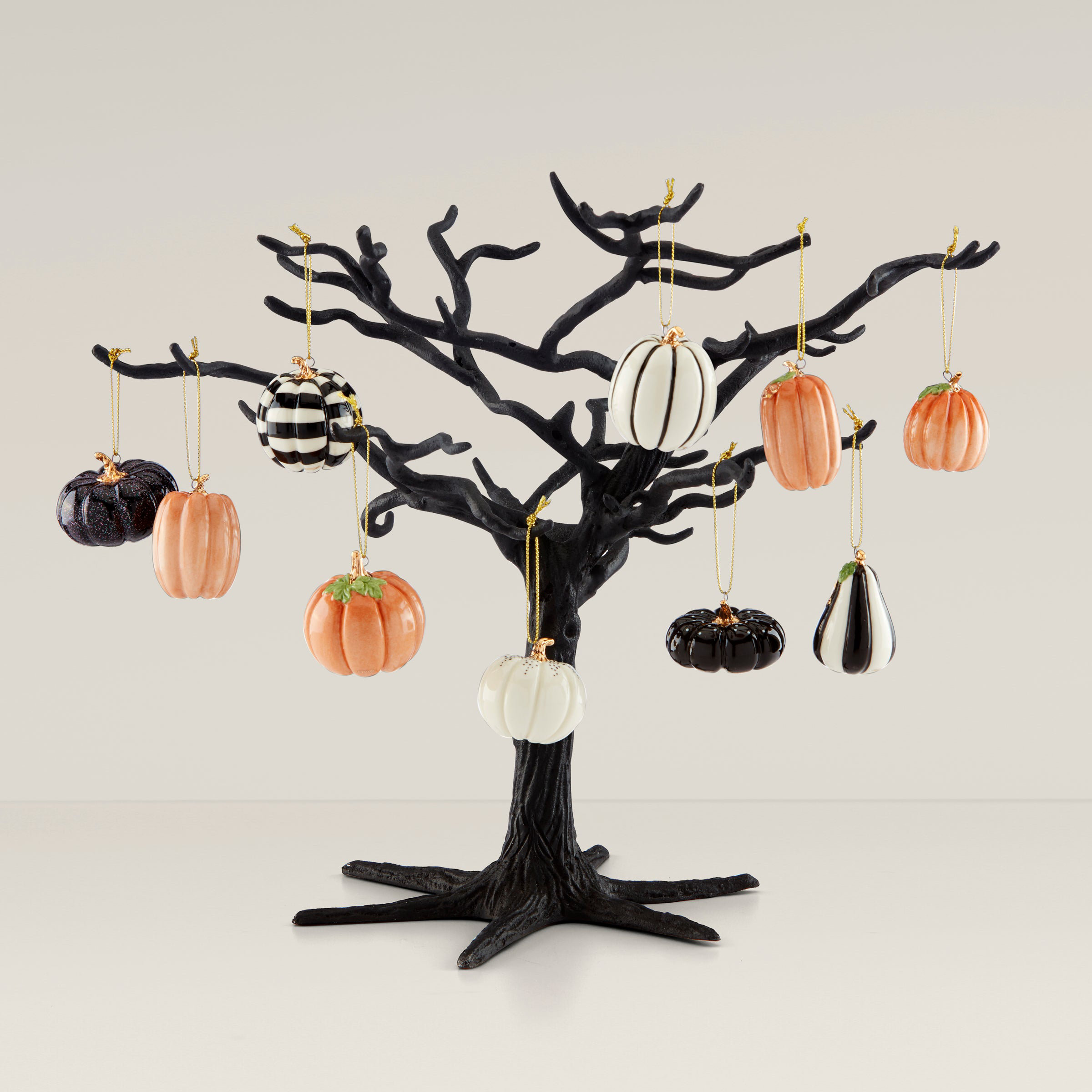 Lenox ORNAMENT TREES 10 Piece Mini Pumpkin Ornament Set & Reviews | Wayfair