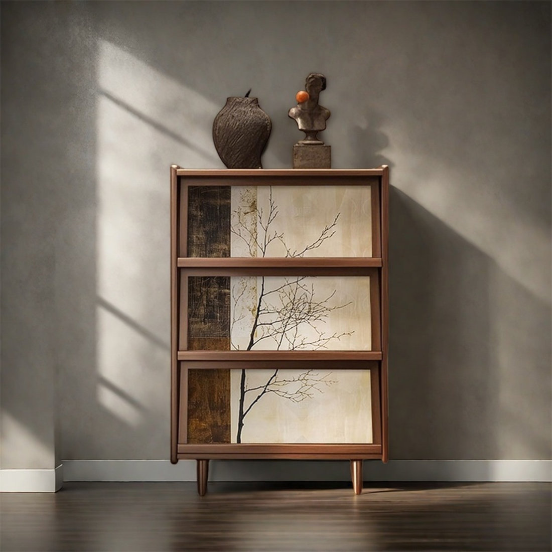 Winston Porter Three Door Decorative Storage Cabinet | Wayfair