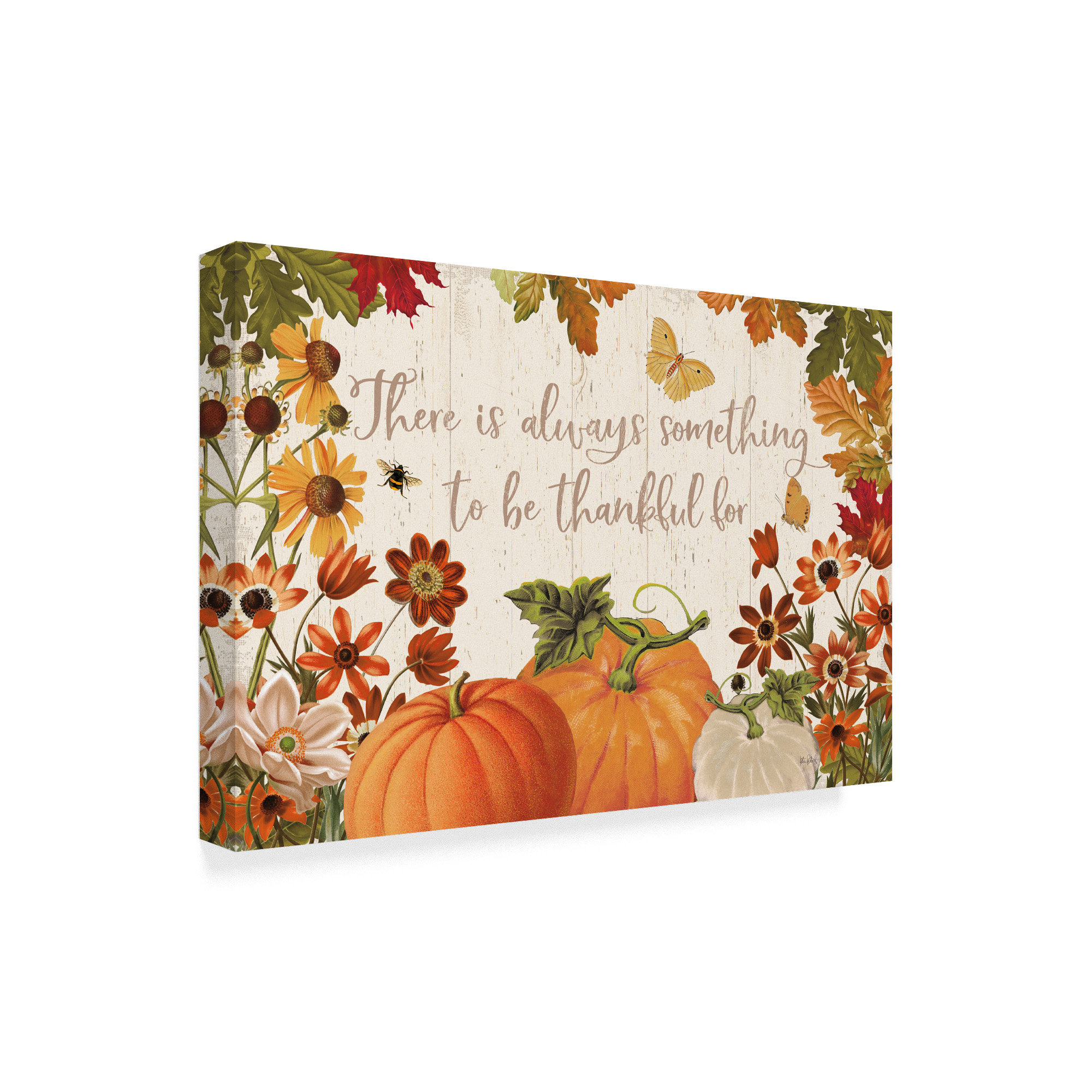 August Grove® 'Fall Garden I' Graphic Art Print on Wrapped Canvas ...
