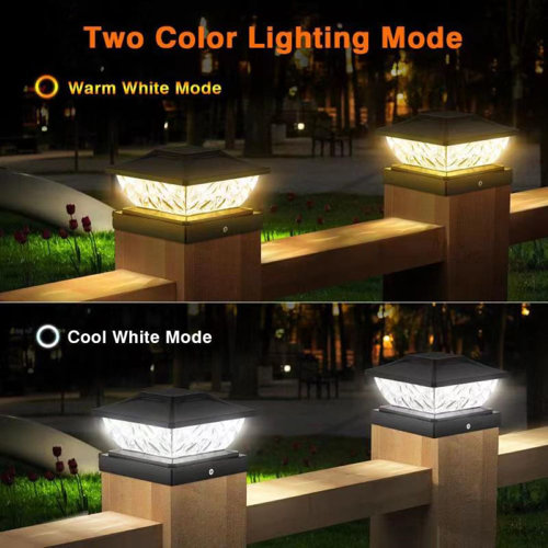 LETMY Solar Fence Cap Light 3.5x3.5 4x4 4.5x4.5 5x5 Posts & Reviews ...
