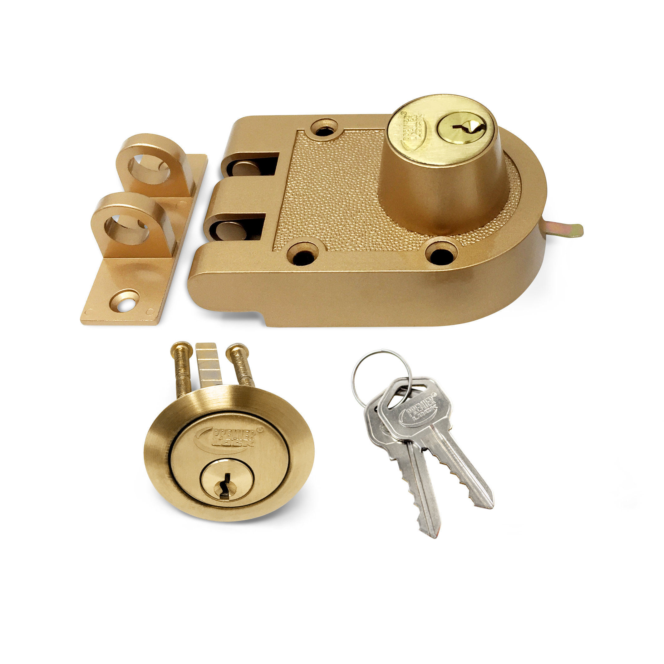 Premier Lock Jimmy Proof Flat Strike Double Cylinder Deadbolt | Wayfair