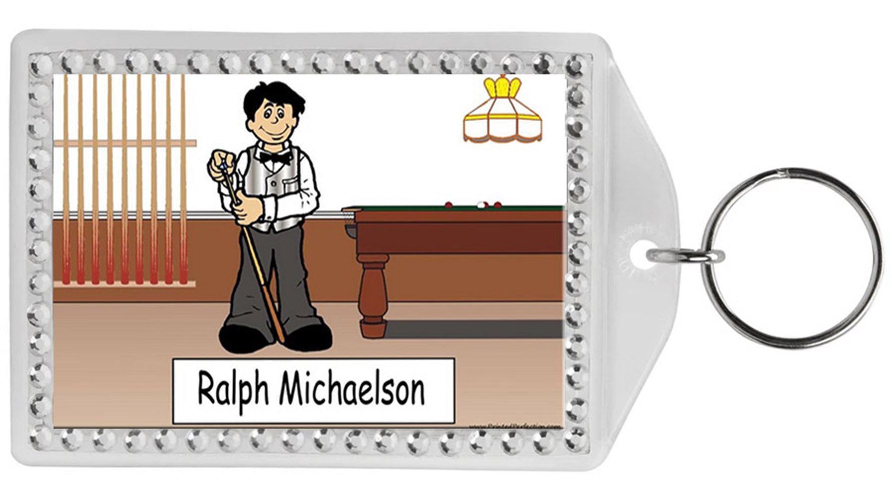 Printed Perfection Personalized Name That Toon Pool Player, Billiards ...