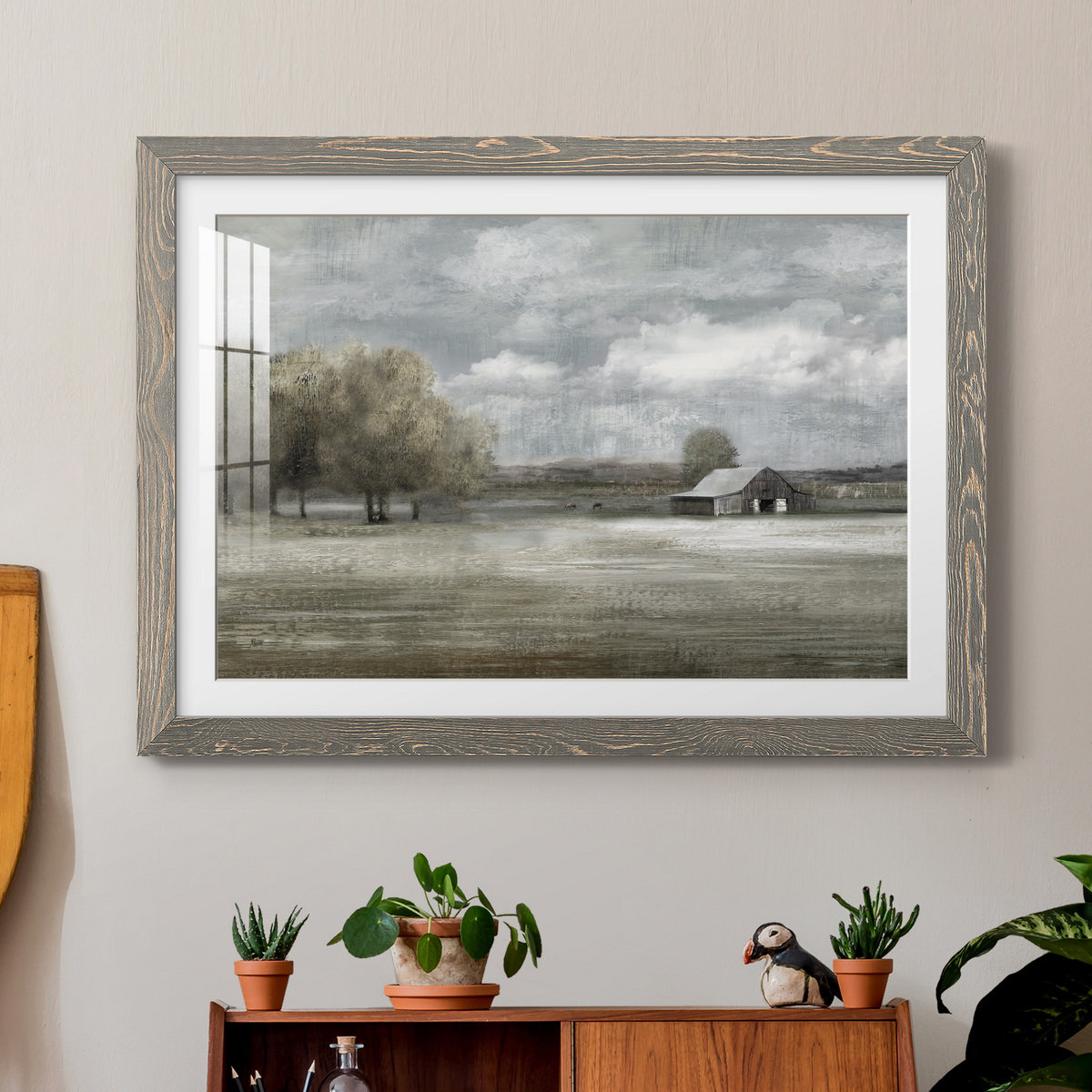 August Grove® Country Quiet - Picture Frame Graphic Art Print on Paper ...