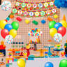 Lumcrajems Block Party Decorations,53 Pcs Building Blocks Birthday ...