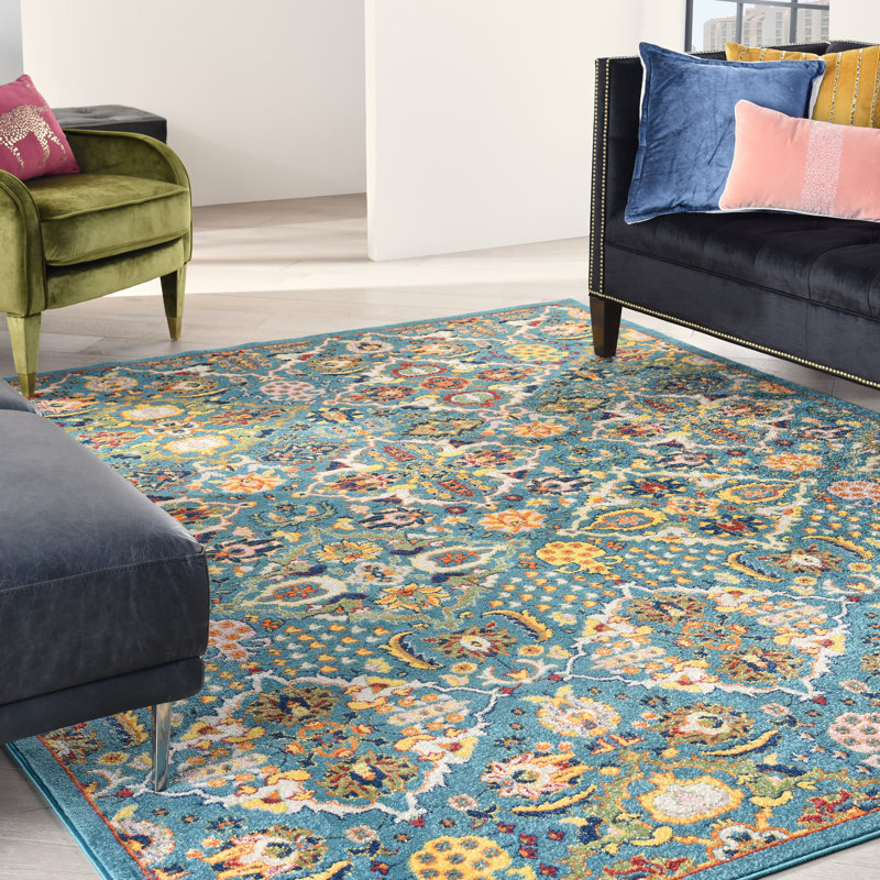 Bungalow Rose Welaka Floral Rug & Reviews | Wayfair