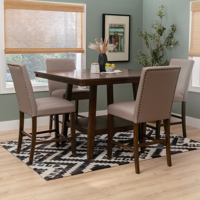 Red Barrel Studio® Barneveld 5-piece Counter Height Dining Set ...