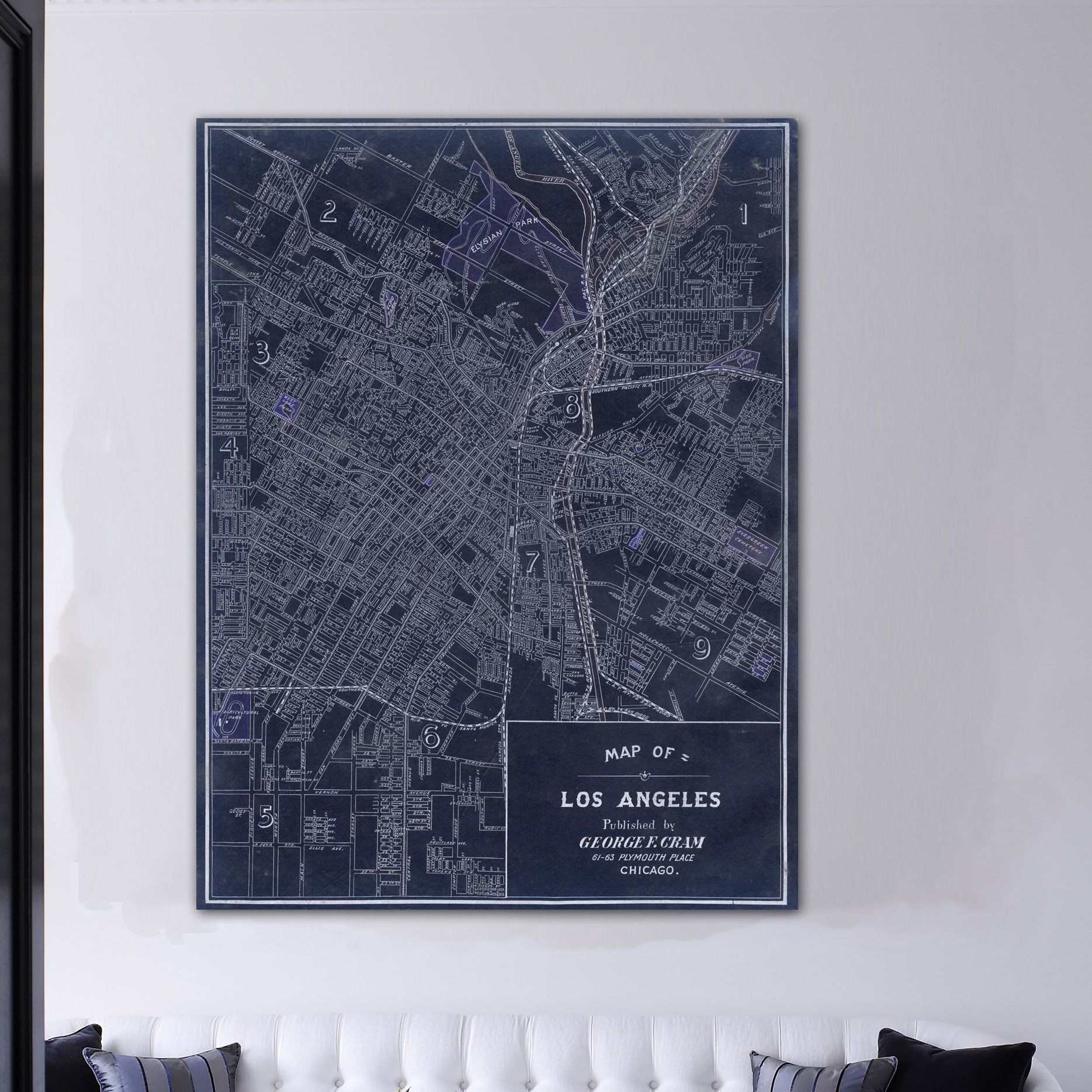 Oliver Gal Prints 'Hatcher & Ethan Los Angeles 1899' - Wrapped Graphic ...