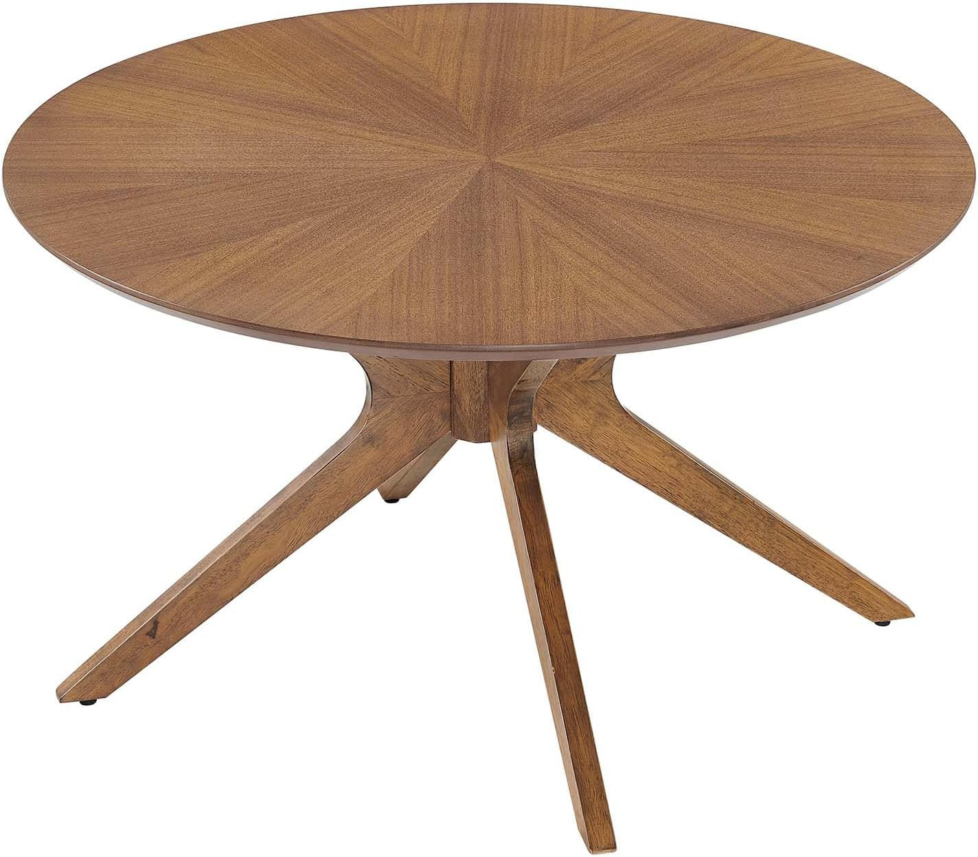 Corrigan Studio® Mid-Century Modern Round Coffee Table With Angular ...