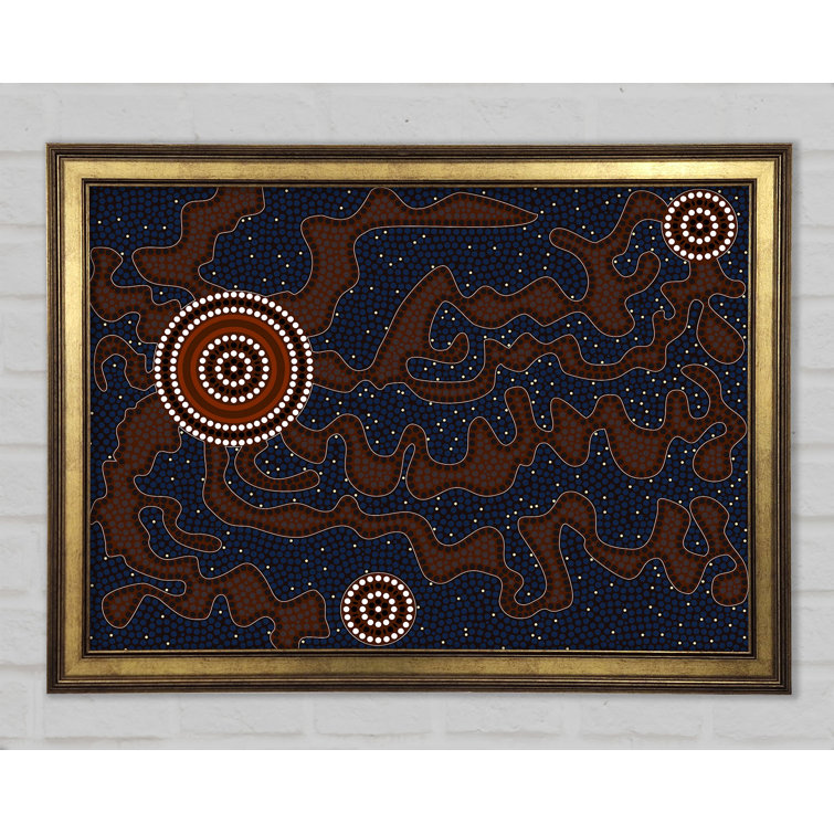 Latitude Vive Aboriginal Pattern 3 - Single Picture Frame Art Prints ...