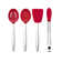 Cuisipro 4 PieceCuisipro Piccolo Tools, Mini Cooking Set, Red, Silicone ...