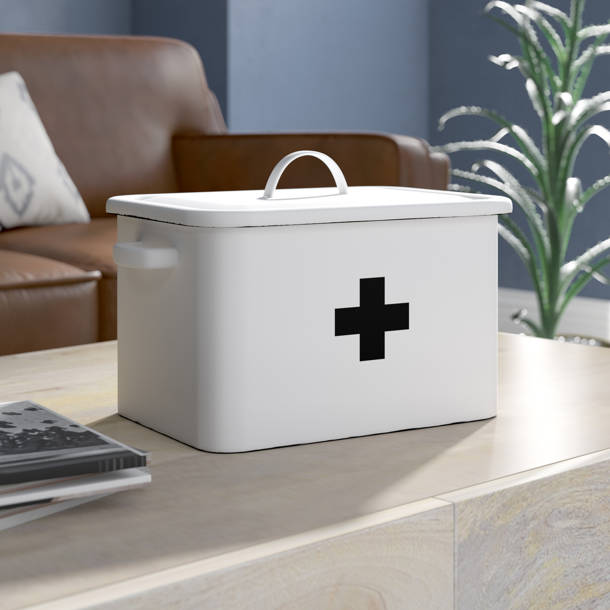 Gracie Oaks First Aid Container Metal Box & Reviews | Wayfair