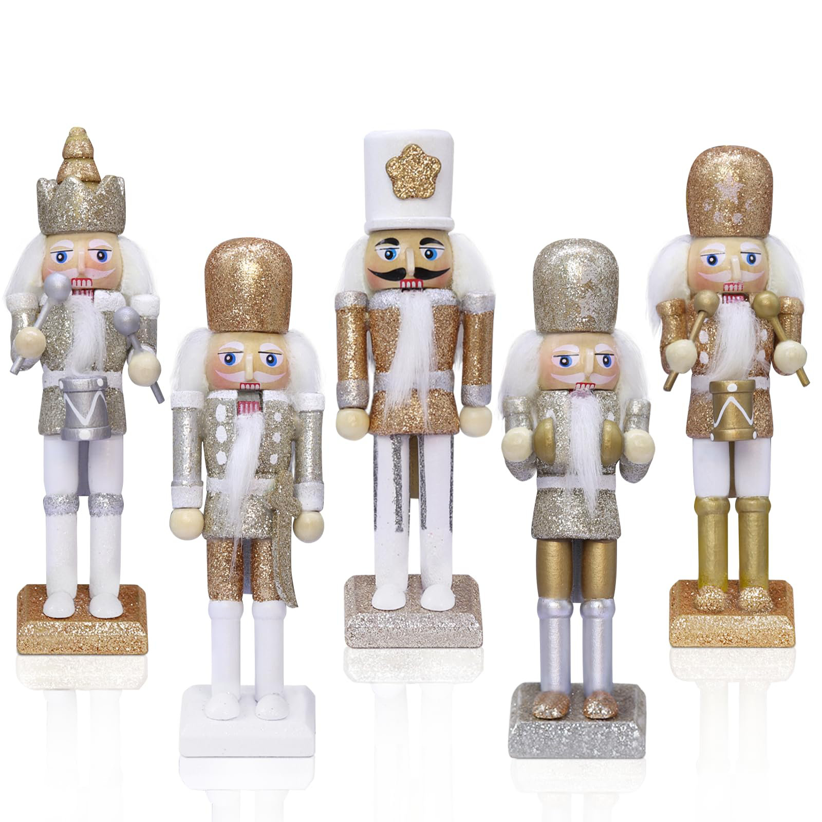 Astoria Grand Christmas Nutcracker Ornament Set(Seft of 5) | Wayfair