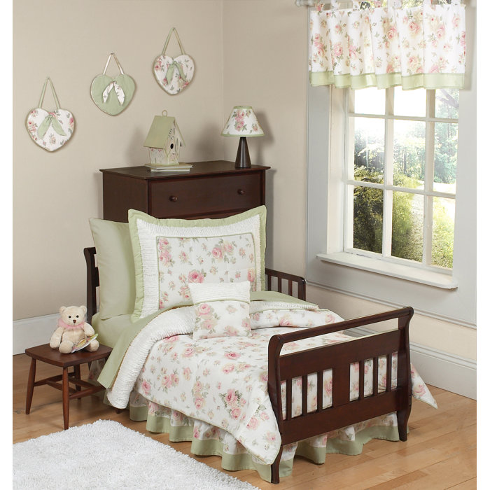 Sweet Jojo Designs Riley's Roses 5 Piece Toddler Bedding Set | Wayfair