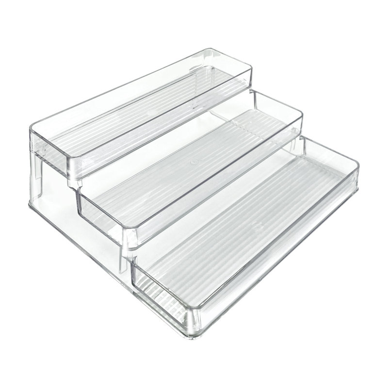 Azar Displays Three Tier Counter Step Display with Lip, 2-Pack | Wayfair