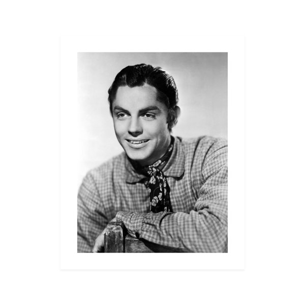 Globe Photos Entertainment Smiling Jack Buetel Looking Away On Paper ...