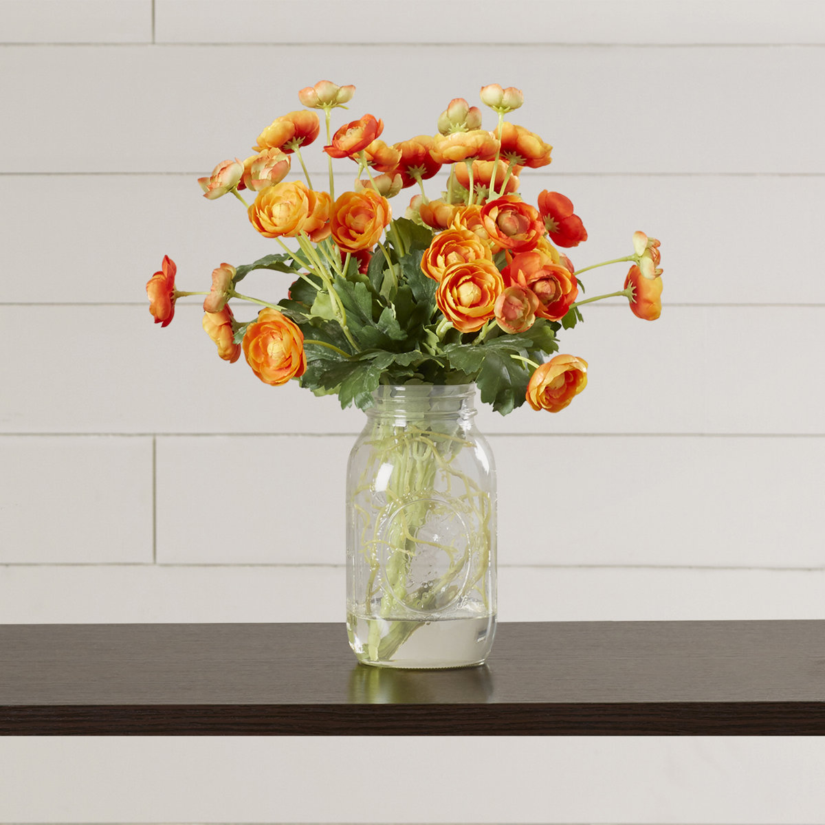 Creative Displays, Inc. Ranunculus in Orange & Reviews | Perigold