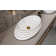 MEJE 21" Rose Gold Embossed Art Basin, Ceramic Slant Oval Bathroom Sink ...