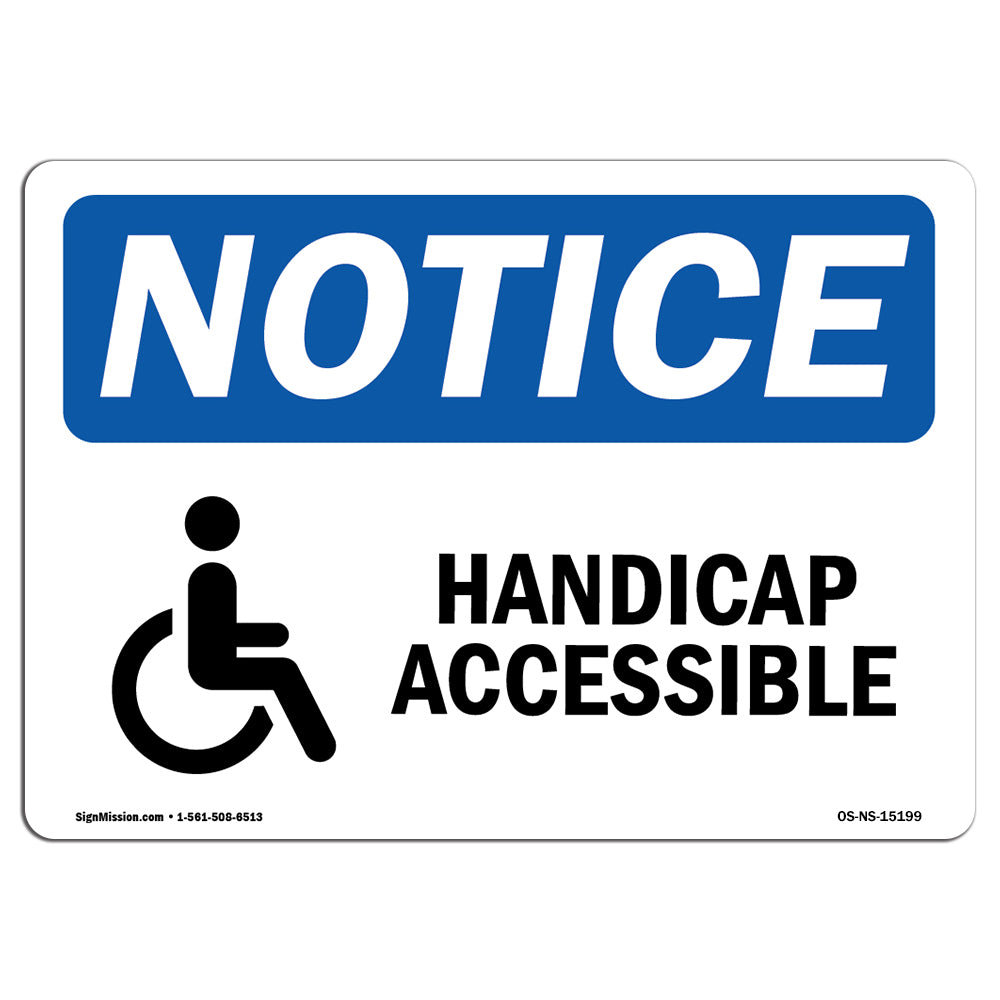 SignMission Accessible Aluminum Sign 12 x 18 | Wayfair