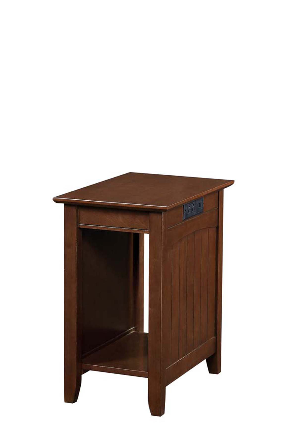 Red Barrel Studio® Morral End Table with Storage and Built-In Outlets ...