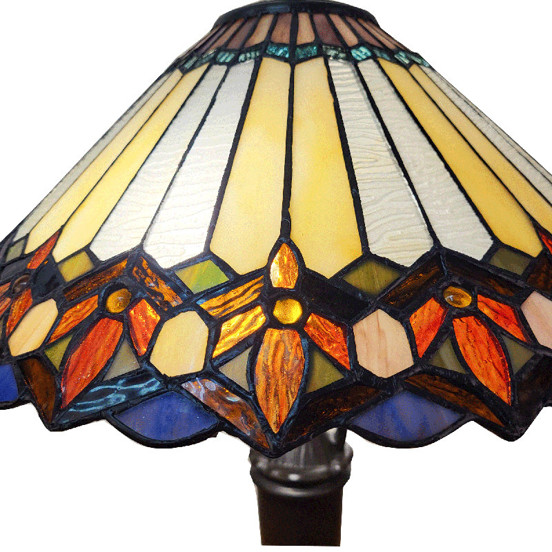 Fine Art Lighting Stained Glass Table Lamp, Handcrafted Tiffany Style ...
