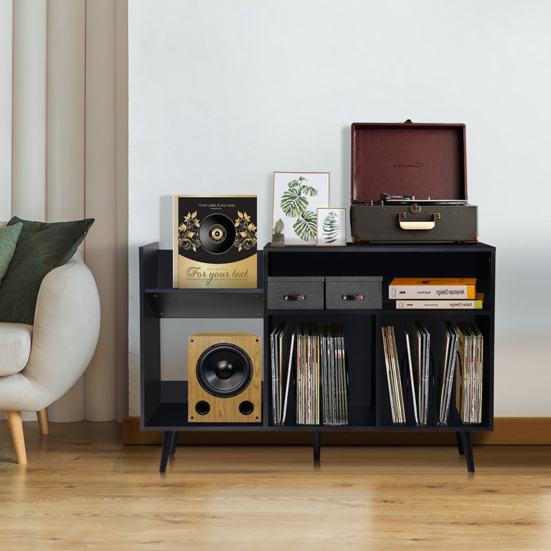 George Oliver Record Player Stand & Reviews | Wayfair