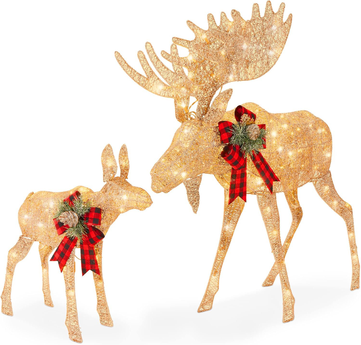 The Holiday Aisle® Lighted Outdoor Christmas Yard Decoration 2-Piece ...