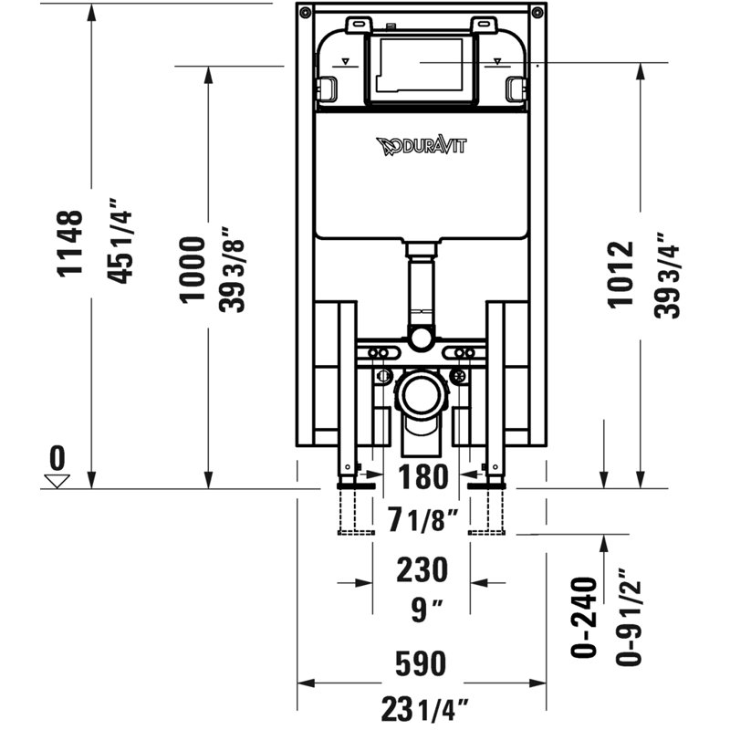 Duravit Durasystem Toilet In-Wall Tank & Carrier & Reviews - Wayfair Canada