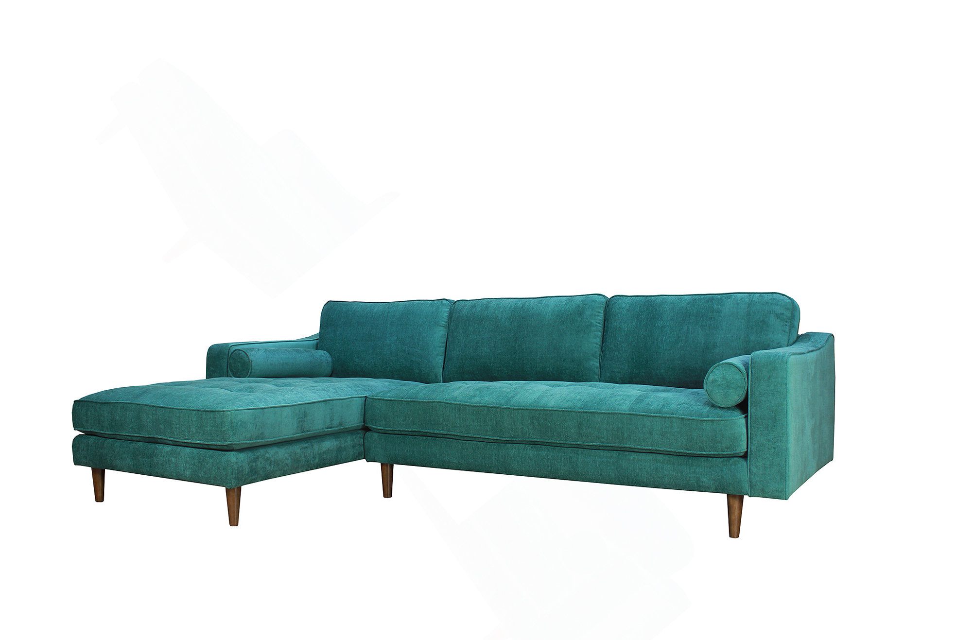 Hokku Designs Anderson Laf Sectional - Turquoise | Wayfair