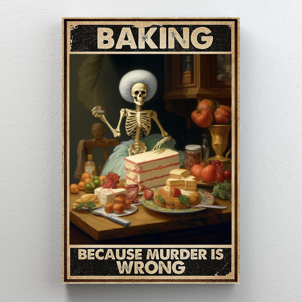 Trinx Skeleton Baking " Skeleton Baking " | Wayfair