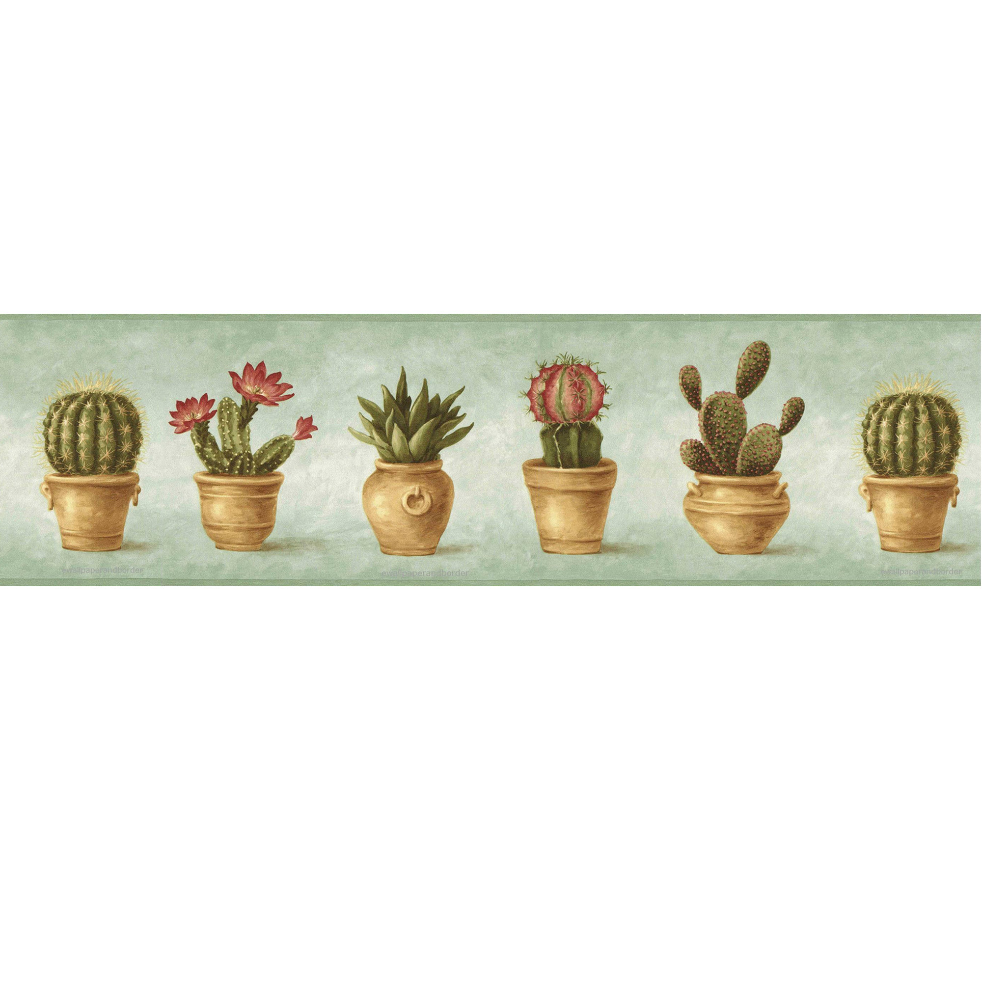 cactus border wallpaper