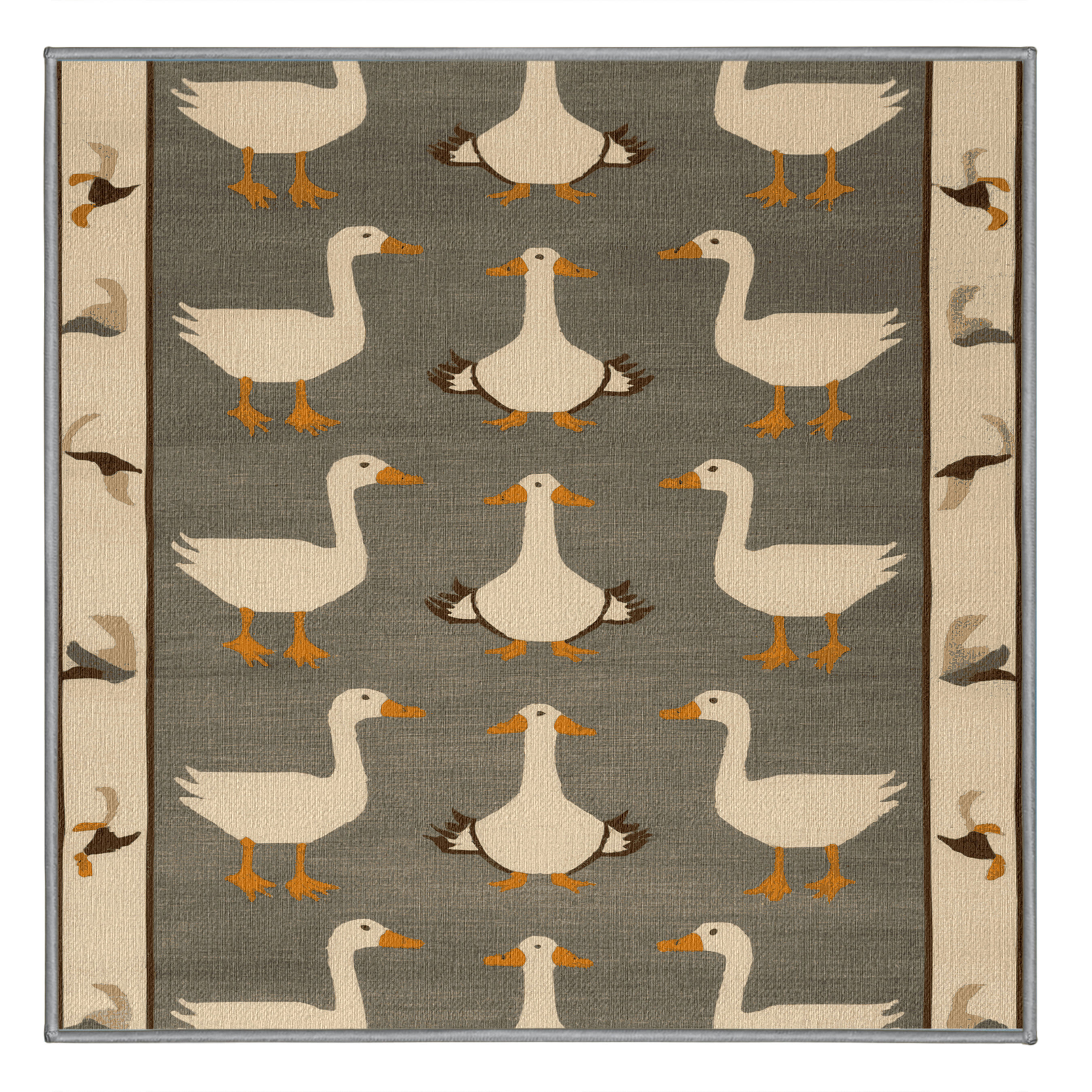 One Allium Way® Washable Geese Farm Area Rug | Wayfair