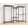 EnHomee 77" Clothes Rack Metal Clothing Rack Loads 725 lbs Adjustable ...