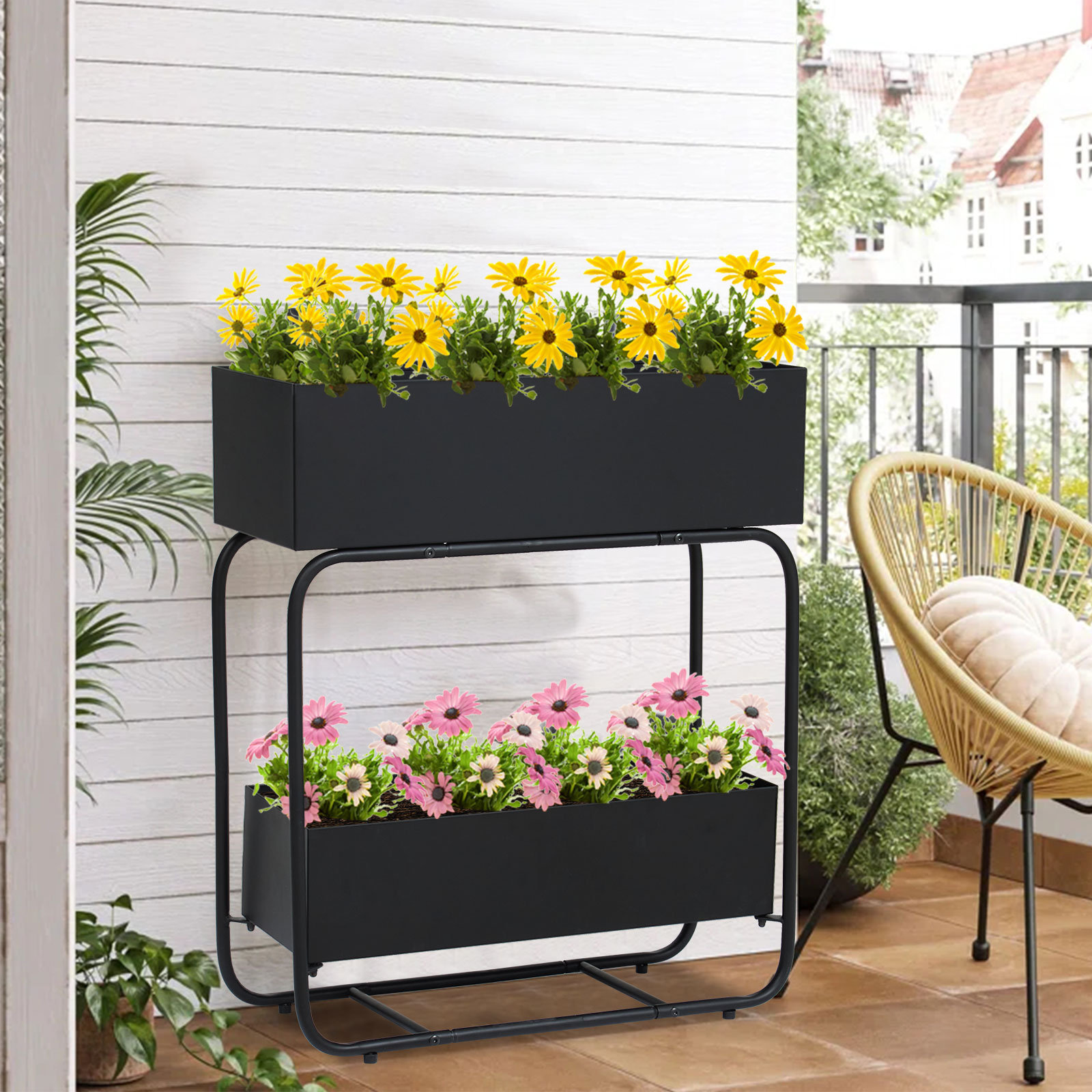 Ebern Designs Kahmiah Metal Raised Garden Bed | Wayfair