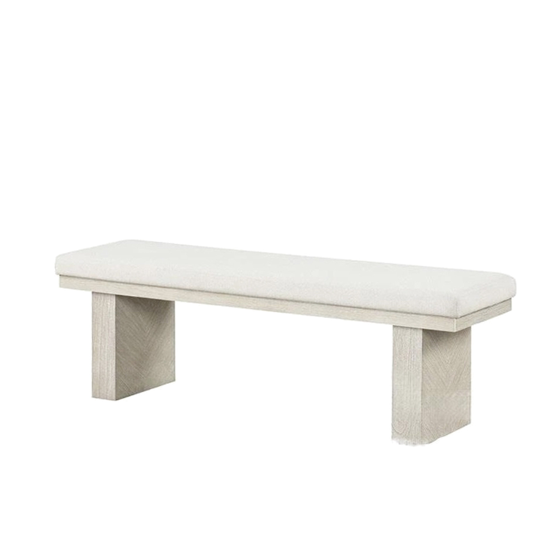 Hokku Designs 1Pc Bench With English And Plinth Base, Modern Style ...
