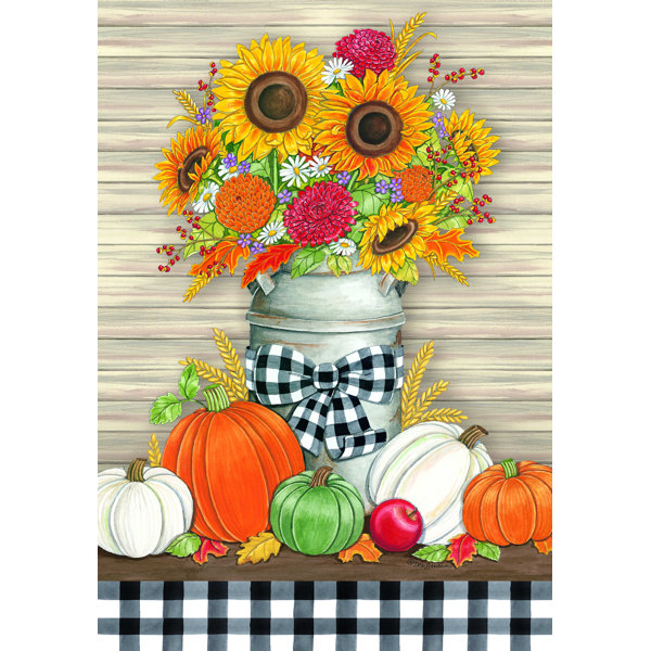 Rosalind Wheeler " Fall Milk Can " by Deb Strain - Wayfair Canada