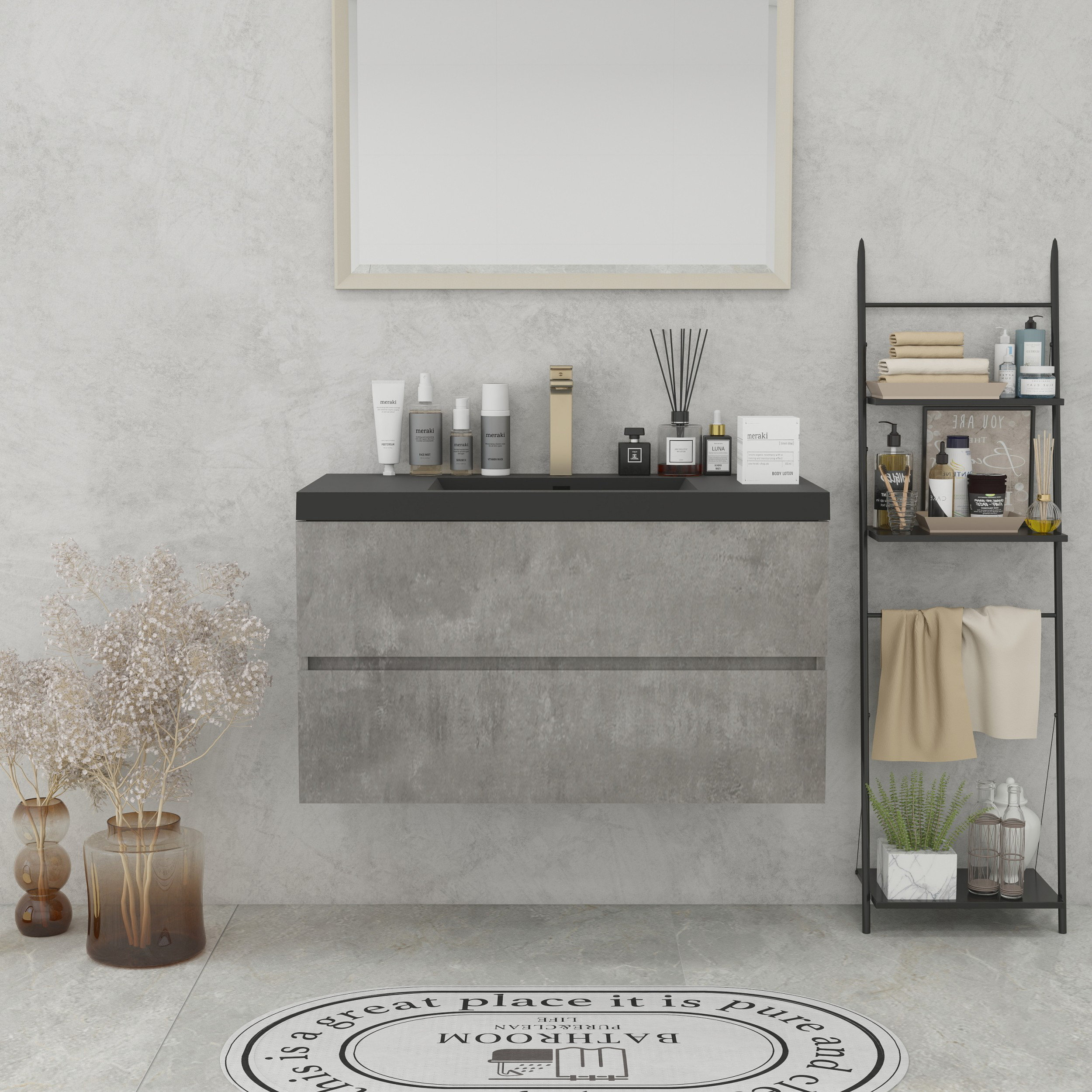 Hokku Designs Colne Bathroom Vanity with Sink | Wayfair
