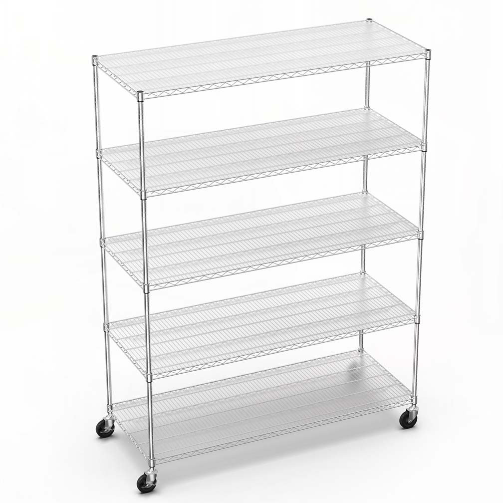 Rebrilliant 5 Tier 7500lbs Heavy Duty Adjustable Storage Rack Metal ...